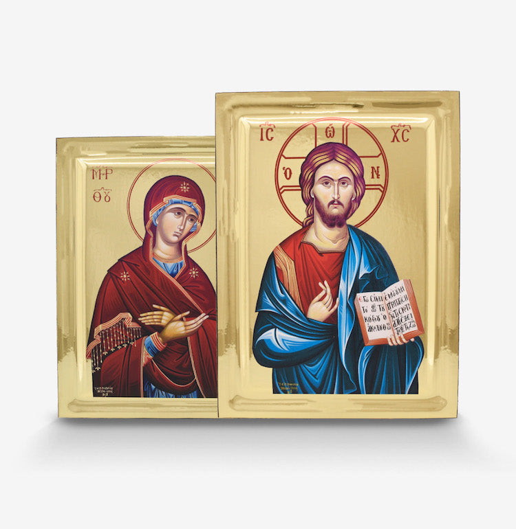 Gilding Effect Gold Foil Icons: Premium Orthodox Art – Agiografia Icons