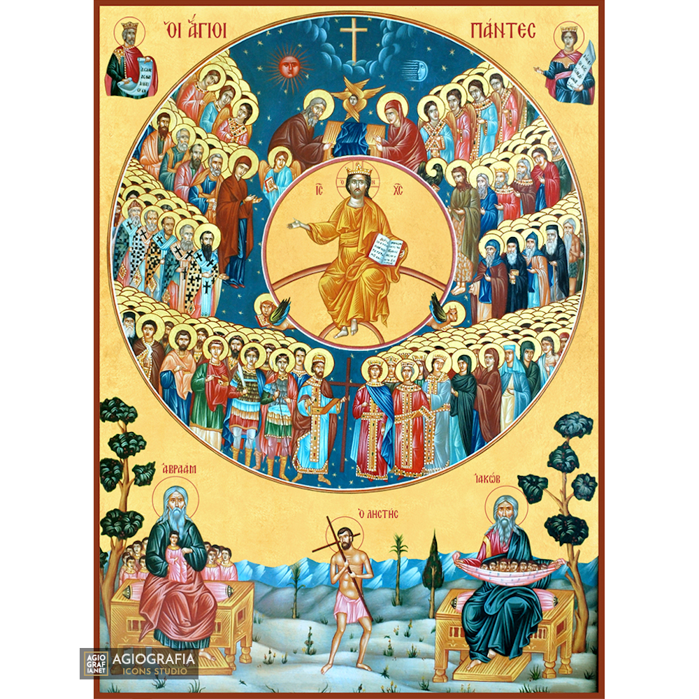 22k All Saints - Gold Leaf Background Christian Orthodox Icon ...