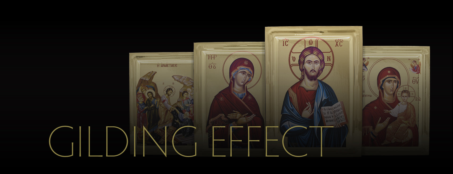 Virgin Mary Kazan Russian Orthodox Icon with Gilding Effect ...