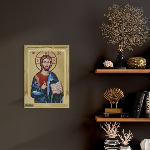 Jesus Christ Great Archbishop Icon with Gilding Effect – Agiografia Icons