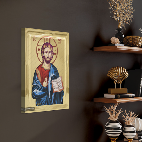 Jesus Christ Great Archbishop Icon with Gilding Effect – Agiografia Icons