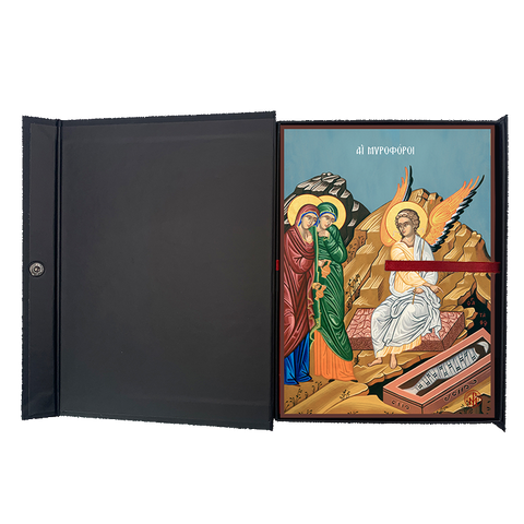 Prophet Enoch Greek Orthodox Wood Icon with Blue Background ...