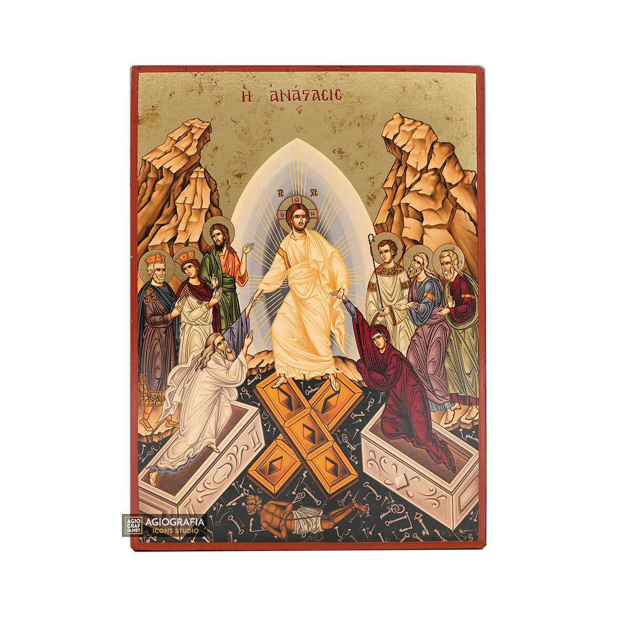 Flat Gold Foil Christian Orthodox Icons – Agiografia Icons