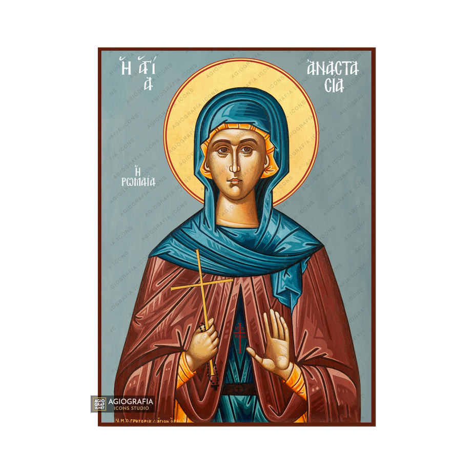 Prophet Noah Greek Orthodox Wood Icon with Blue Background – Agiografia ...