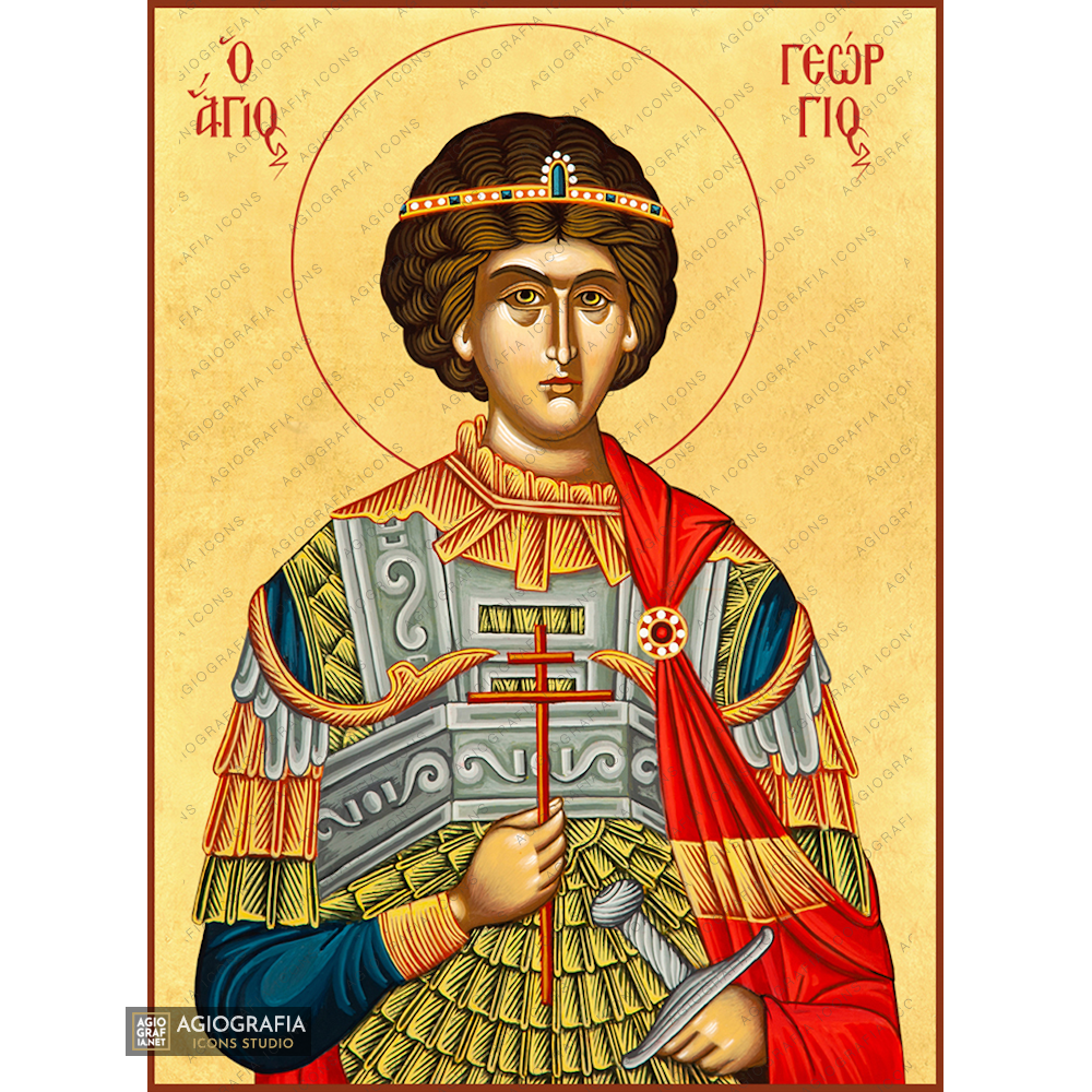 22k Saint George - Exclusive Gold Leaf Orthodox Icon – Agiografia Icons