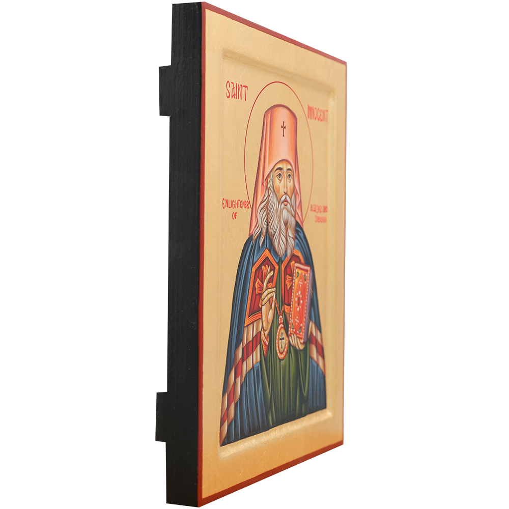 Saint Innocent Handwritten Orthodox Icon with Gold Leaves – Agiografia ...