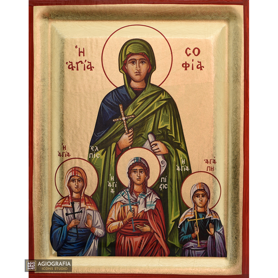 Christian Byzantine Icons of Female Orthodox Saints – Agiografia Icons