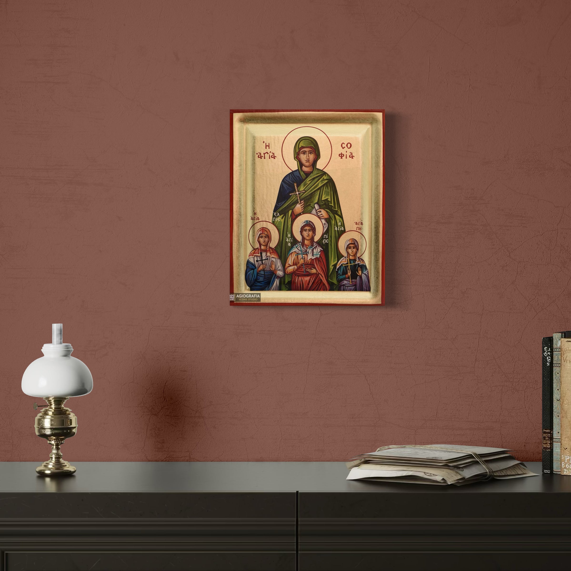 Christian Byzantine Icons of Female Orthodox Saints – Agiografia Icons