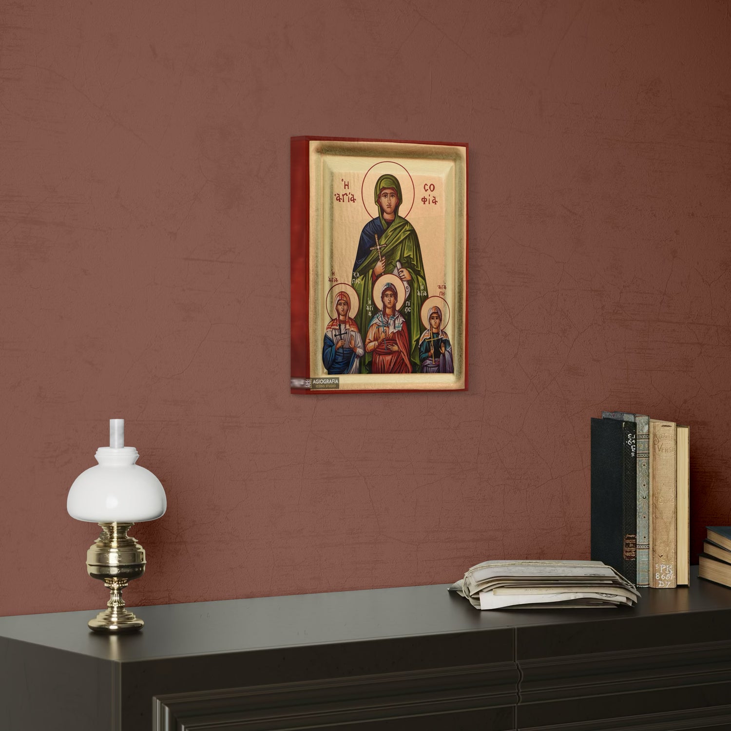 Christian Byzantine Icons of Female Orthodox Saints – Agiografia Icons