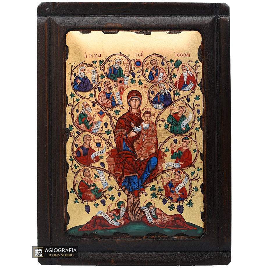 Nativity of the Lord Eastern Christian Icon on Wood with Gold Leaf ...