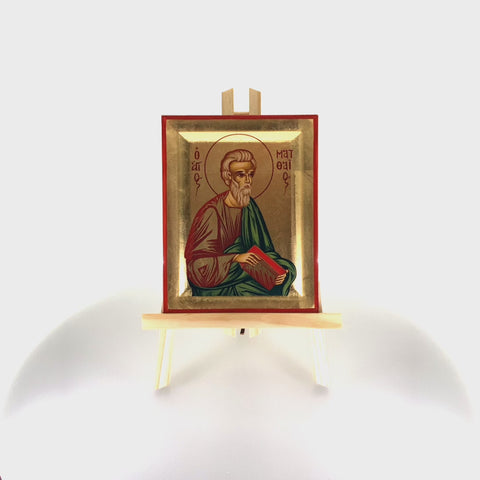 St Apostle Matthew Greek Orthodox Wood Icon with Gold Leaf – Agiografia ...